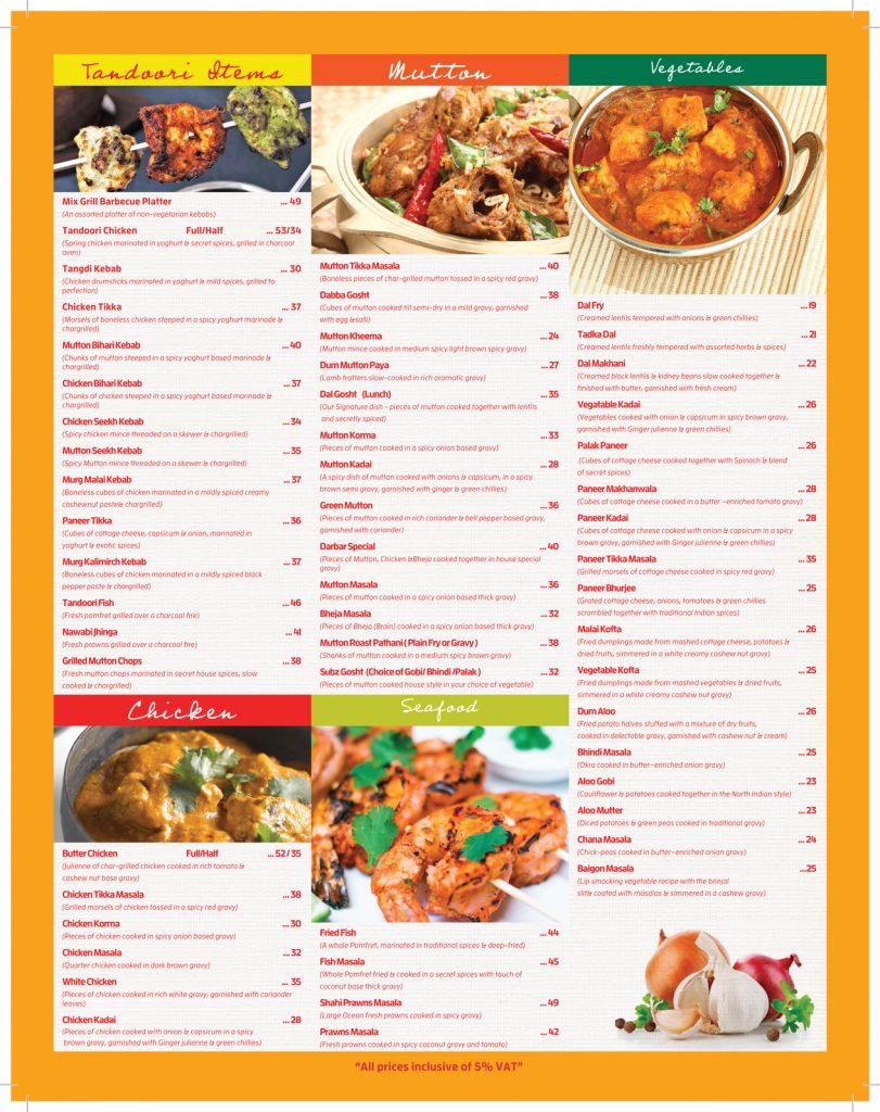 Menu (English) - Delhi Darbar – Mumbai’s Best Biryani
